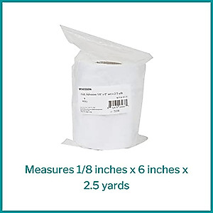 McKesson Orthopedic Felt Roll - Non-Sterile, Adhesive Rayon/Wool Medical Padding - White, 1/8 in Thick, 6 in x 2 1/2 yd, 1 Count