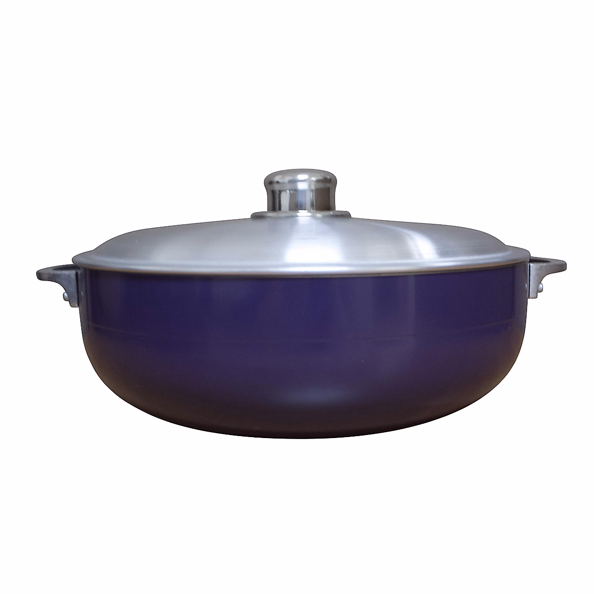 IMUSA USA 2 Piece Purple Caldero (Dutch Oven Set with Aluminum Lid (4.4Qt, 6.9Qt) Oven Safe
