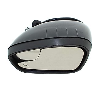 Kool-Vue FD270EL Power Mirror compatible with Ford Fiesta 11-13 Left Side Manual Folding Heated W/BSG HB/Sedan Paintable