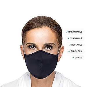 Guria Fashion Protective Cloth Face Mask, Washable Reusable Spandex Fabric - Unisex, 20+ Colors Available
