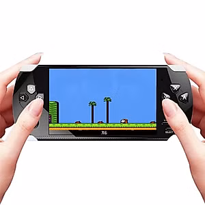 4.3'' 8GB 128 Bit Retro Handheld Game Console Portable Video Game Built in 10000 Games Built-in Support USB 2.0 High Speed Transmission (Black)