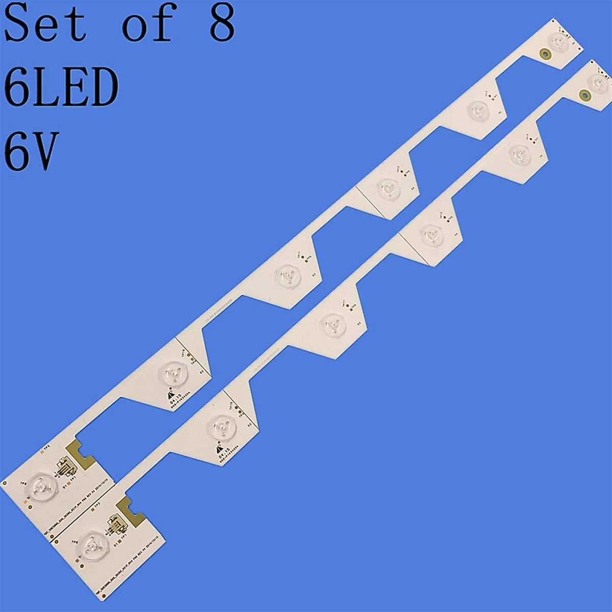 SXOPU 6v LED Backlight Strip 6 Lamp B50A658U U50S6806S L50E5800A LVU500NDEL SW-4C-LB5006-YH2 TMT_50E5800_8X6_3030C Compatible with TCL Light Bars