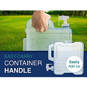 Arrow 2 Gallon Drink Dispenser for Fridge - Plastic Beverage Dispenser with Spigot for Easy Dispensing - Made in the USA, BPA Free Plastic - Convenient Handle, Easy-Pour Spout