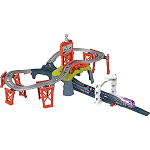 Thomas & Friends Diecast Toy Train Set Race for the Sodor Cup Track Playset with Thomas & Kana Engines for Pretend Play Kids Ages 3+ Years
