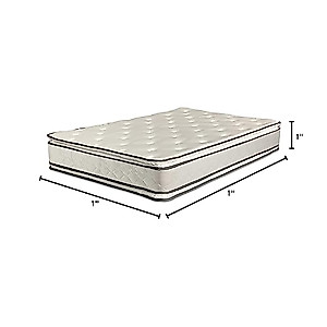 Treaton, 12-Inch Medium Plush Double Sided Pillowtop Innerspring Mattress, Full XL