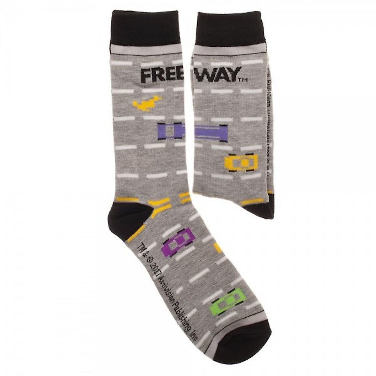 Activision Kaboom! Pitfall Freeway Crew Socks, 3-Pack, 10-13