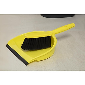 Bentley Dustpan and Brush Set, Yellow