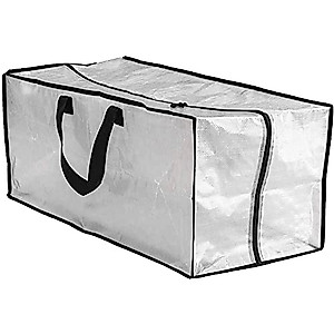 (4 ct) Clear Heavy Duty Extra Large WOVEN FABRIC Storage Bags, Clear Moving Bags, EXTRA LARGE SIZE: 29" L X 18" H X 13.5", Totes with Zippers for Clothing Blanket Storage, Dorm College Moving Supplies Boxes, Clothes Storage Bins (4), bolsas para guardar r