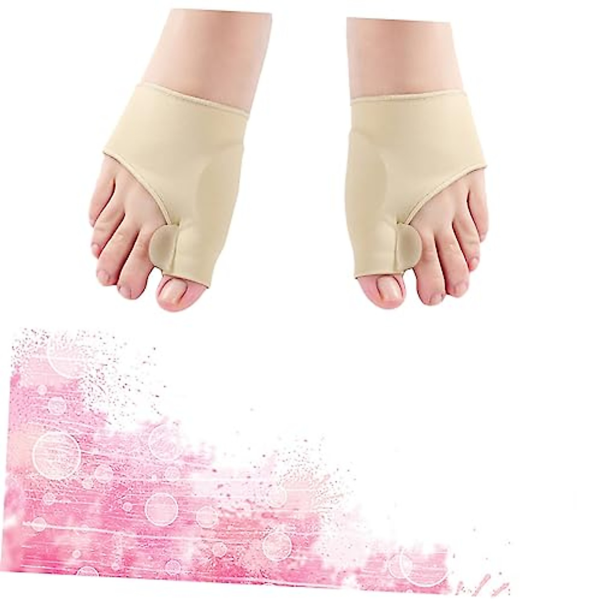 Thumb Brace 1 Pair Night Splint Thumb Protector Tool Stand Bunion Brace Nylon Socks Hallux Valgus Gloves Trigger Bracket Forefoot Khaki Pedicure Foot Protectors for Feet