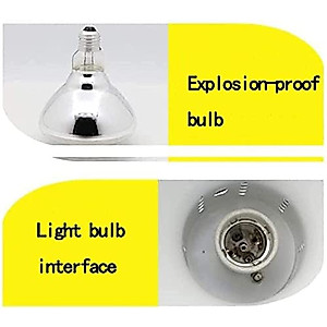 FUNNYBSG Household Heat lamp Food Warming lamp Food Heating Lamp Adjustable Heat Lamp Retractable Food Heating Lamp Buffet Restaurant Adjustable Hanging Chandelier 250W Bulb