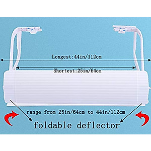 Adjustable Foldable Air Conditioner Deflector Confinement Air Deflector Outlet Air Wing Air Cooled Baffle Wind Direction Telescopic Windshield for Home