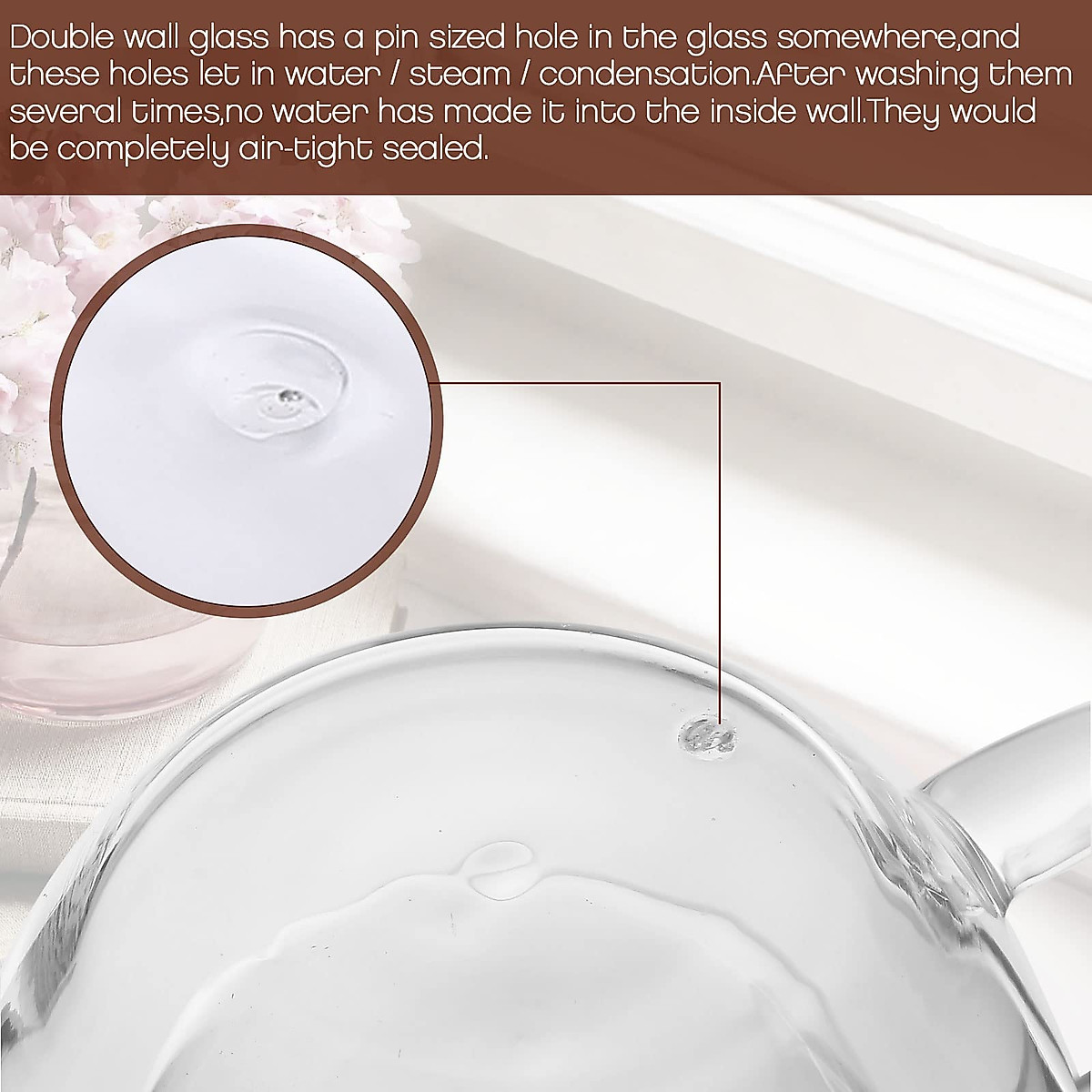 Eccliy 12 Pcs Espresso Cups, 5 oz 160ml Double Wall Insulated Glasses Cappuccino Glass Mugs Clear Coffee Mug Demitasse Cups for Espresso Shot Tea Juice Cappuccino Latte Borosilicate Glassware