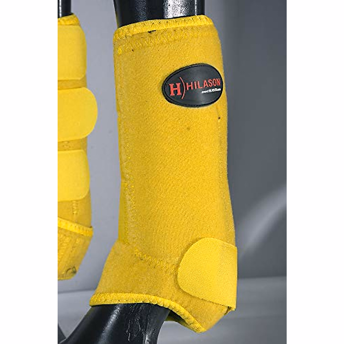 HILASON L M S Horse Front Leg Ultimate Sports Boots Pair ‎‎‎‎Yellow | Horse Leg Boots | Splint Boots for Horses | Horse Jumping Boots| Professional Choice Horse Boots