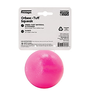 Outward Hound by Planet Dog Squeak Ball Bouncy Fetch Dog Toy, Pink