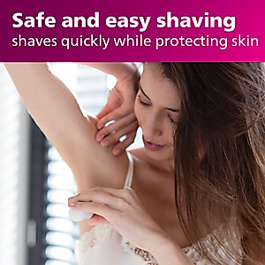 Philips Beauty SatinShave Essential Women's Wet & Dry Electric Shaver for Legs, Cordless, Pink and White, HP6306/50