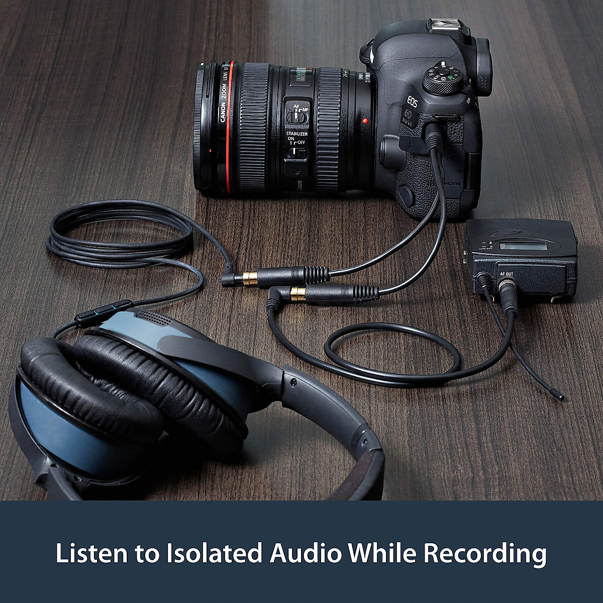 StarTech.com 6 in. 3.5mm Audio Splitter Cable - Stereo Splitter Cable - Gold Terminals - 3.5mm Male to 2x 3.5mm Female - Headphone Splitter (MUY1MFF),Black