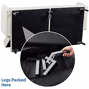 Topeakmart Futon Sofa Bed Split-Back Sleeper Sofa with Removable Armrest Sturdy Metal Legs 3 Angles Adjustable Couch Settee for Apartment/Living Room/Office Ivory Bouclé