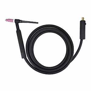 26F Series - 200 Amp - Air Cooled - Flexible Head TIG Torch - 25 feet 1-Piece Cable - INLINE Gas Dinse 35-70 Connector - (Welders with Gas Solenoid)