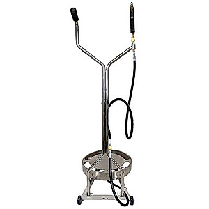 Steel Dragon Tools® 20" Stainless Steel Undercarriage Cleaner with Trigger-Lock Gun for Hot Cold Water Pressure Washer Under Car Chassis Cleaner