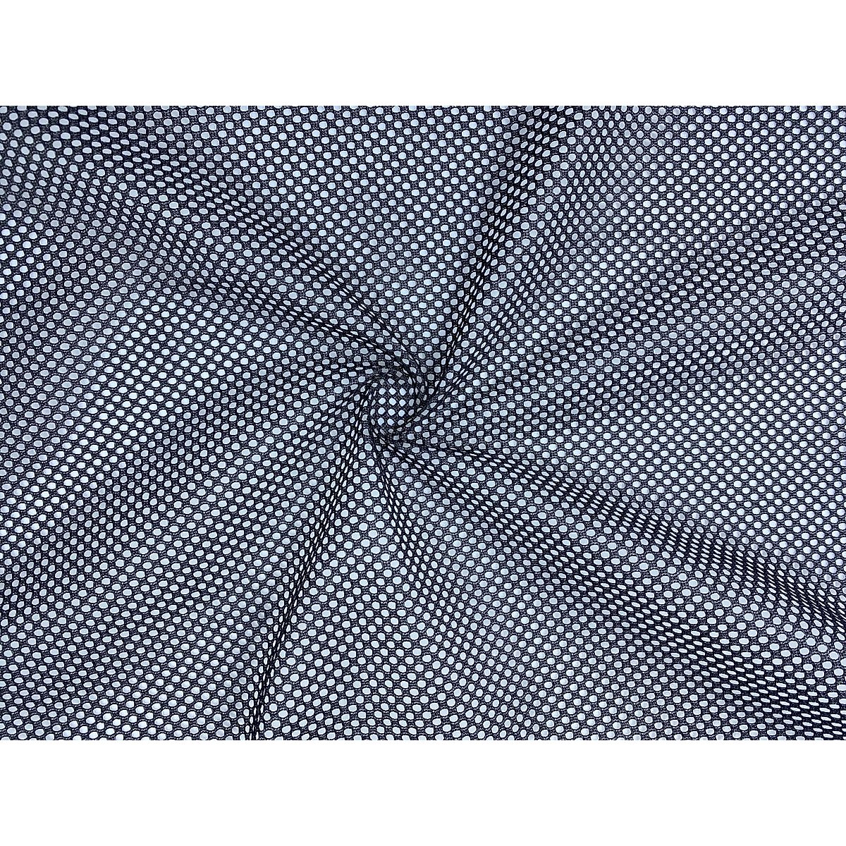 Mesh Fabric Netting Black Fabric Netting Soft Mesh Fabric for Sewing, Crafts，Shopping Bag, Backpack Pocket and Straps and Netting Clothes (Black(19×61INCH))