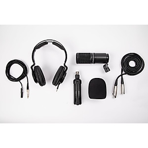 Zoom ZDM-1 Podcast Mic Pack, Podcast Dynamic Microphone, ZHP-1 Headphones, TPS-4 Tripod, Windscreen, 2-Meter XLR Cable, for Recording & Streaming Podcasts