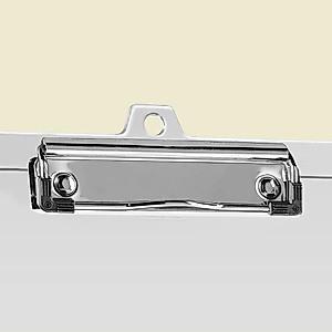 Acrimet 3 Pack Clipboard Letter Size A4 (13 3/8” x 9 7/16”) Low Profile Clip & Side Rulers, Durable Plastic for Office, School, Home Use - Clear Crystal Color