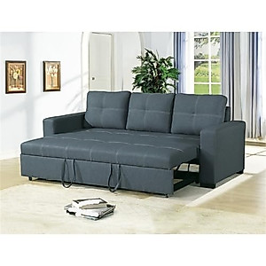 HNTHY Sofa with Pull Out Bed Convertible Easy to Assemble Soft and Comfortable for Indoor Living Room Furniture