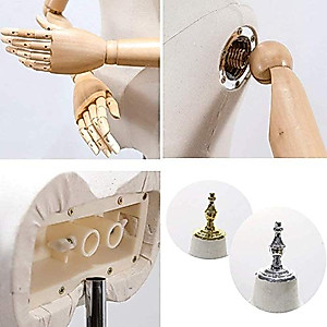 Tailors Dummy Female Mannequin Torso with Adjust Tripod Stand | for Clothing Dress Jewelry Display Tailors Dummy Dressmakers Dummy