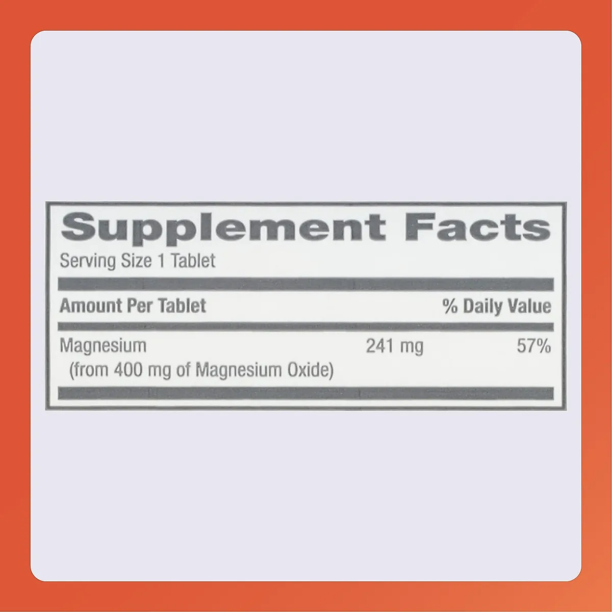 Rugby Magnesium Oxide 400 mg Tablets - Dietary Supplement - Gluten-Free - 120 Tablets