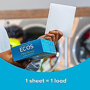 ECOS Laundry Detergent Sheets - No Plastic Jug for 114 Loads - Vegan, No Mess & Liquid Free - Laundry Sheets in Washer - Hypoallergenic, Plant Powered Laundry Detergent Sheets