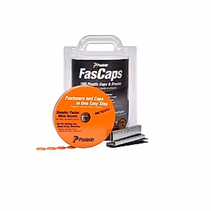 Paslode 650592 FasCaps 18 Gauge Plastic Caps and Staples, 1680 Count