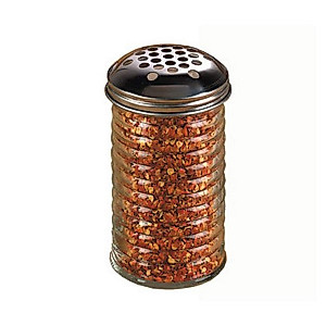 American METALCRAFT, Inc. BEE319 Shaker, Glass with Dredge Top, Beehive, 12oz. Capacity