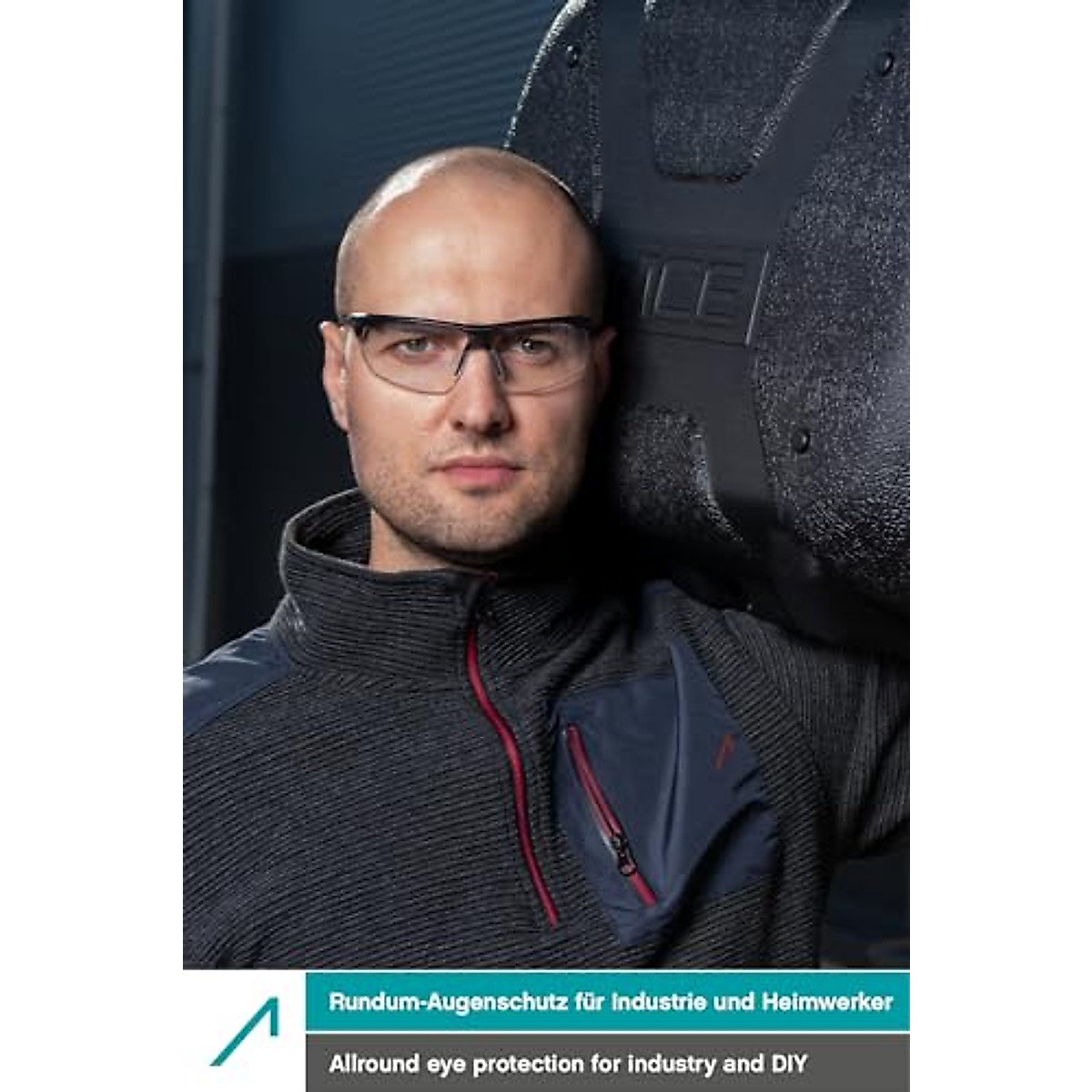 ACE Evo Safety Glasses - Tactical Glasses with Anti-Fog Coating - ANSI Z87.1 - for Work & for Airsoft, Paintball etc.