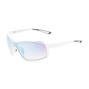 Foster Grant Sun Luv Embrace The Unknown Shield Sunglasses, Matte White, 55mm (10260197.COM)