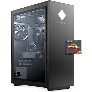 OMEN 2022 Newest Upgraded 25L Gaming Desktop PC, Geforce RTX 3060, AMD Ryzen 7 3700X, 64 GB DDR4 RAM, 2TB SSD+4TB HDD, Windows 11, VR Ready, RGB Lighting Black
