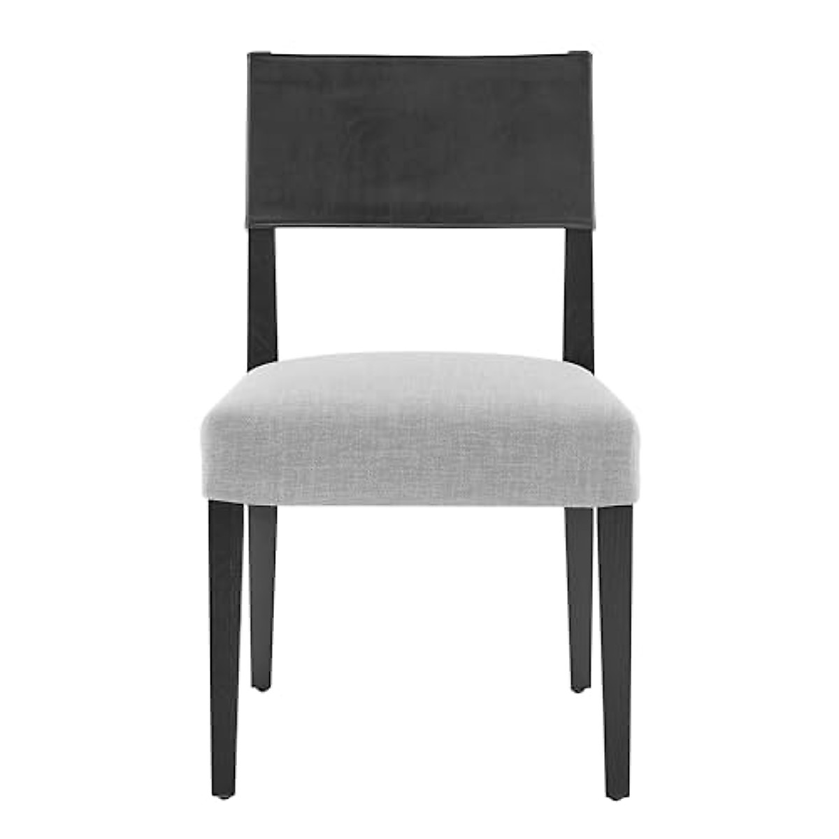 New Pacific Direct Kylo Dining Side Chair, Black/Meridien Gray
