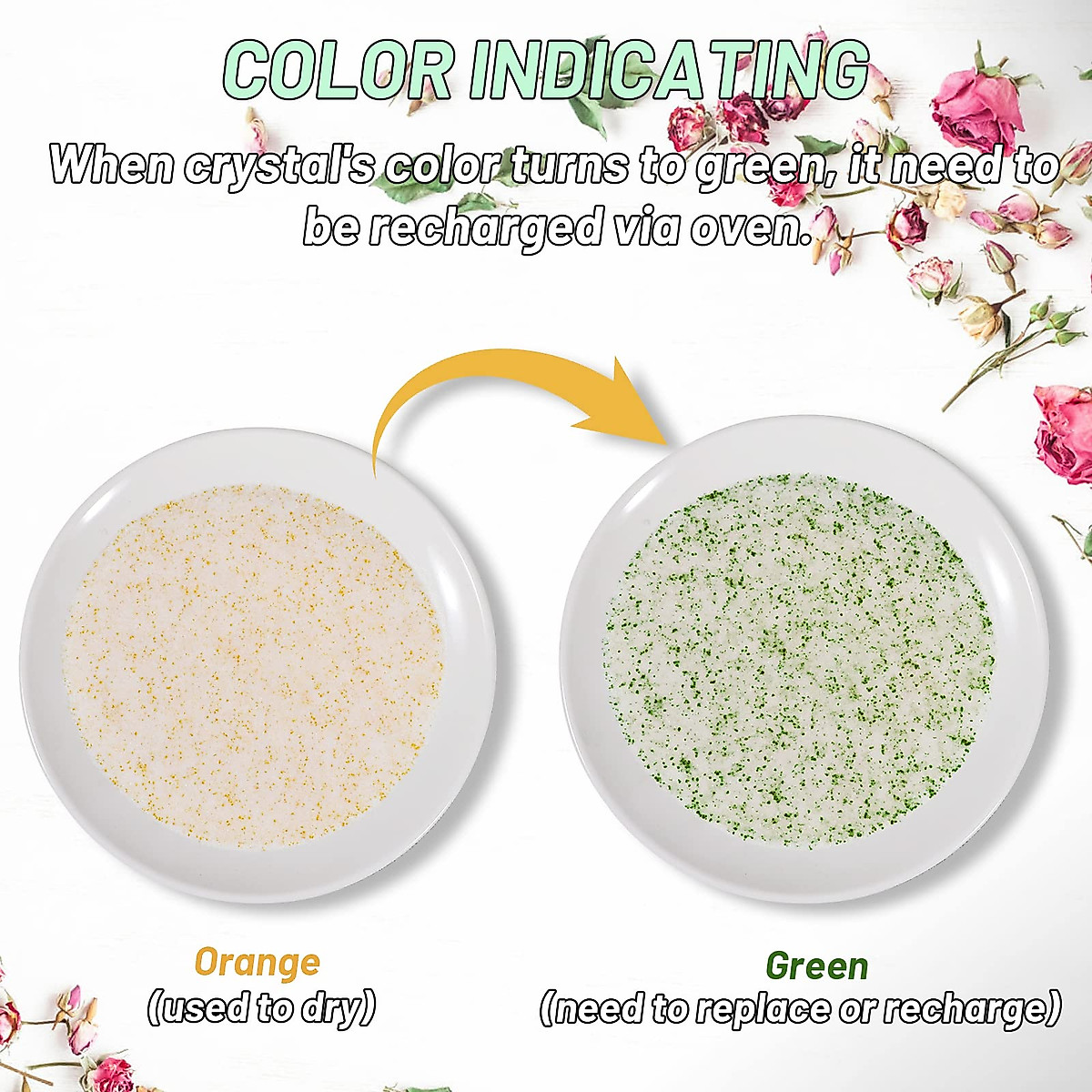 Eazy2hD Silica Gel Flower Drying Crystals Desiccant 5LBS with Sealed Container & Gloves for Wedding Flowers Bouquet Preservation Kit