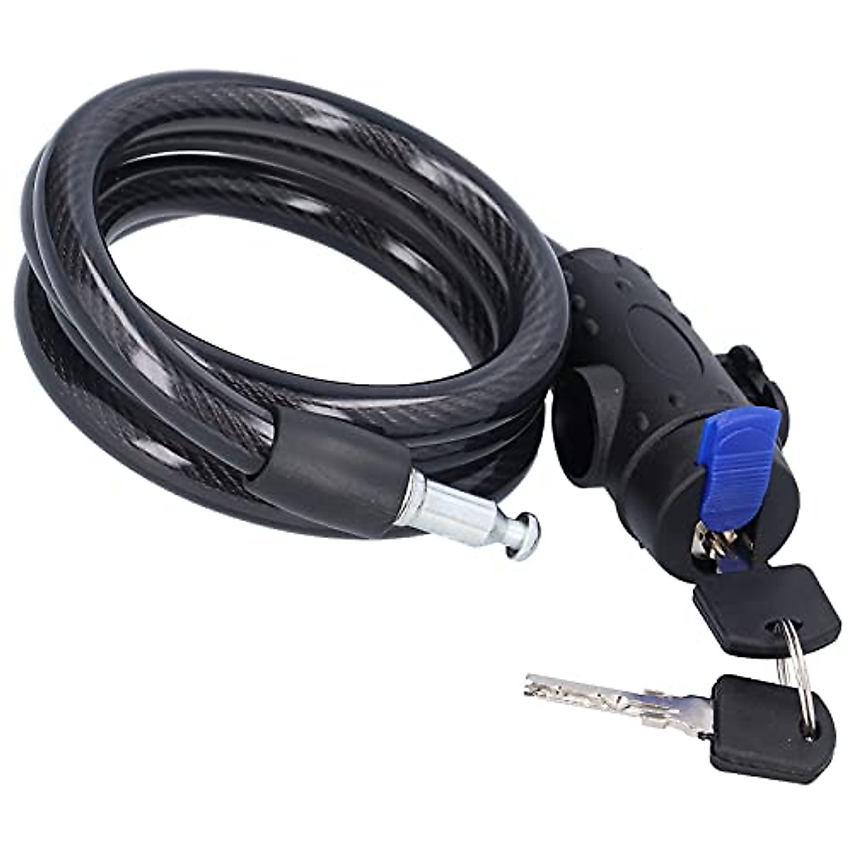 Steel Wire Lock, Easy to Carry Bike Lock with Mounting Bracket Electrocar Lock Motorcycle for Lawn Mowers for Outdoor