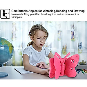 iPad Mini 6 Case - iPad Mini 6th Generation Case for Kids, 3D Cartoon Butterfly Non-Toxic EVA Light Weight Proof Shockproof Case with Kickstand for iPad Mini 6th Gen 8.3 inch 2021 Case for Boys (Rose)
