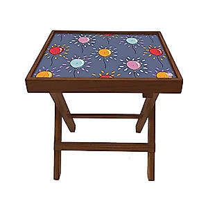 TYAGI-Export 16.75 inches Folding Table Small Laptop Desk Writing Computer Desk for Home Office, No-Assembly Study Office Desk Foldable Table for Small Spaces