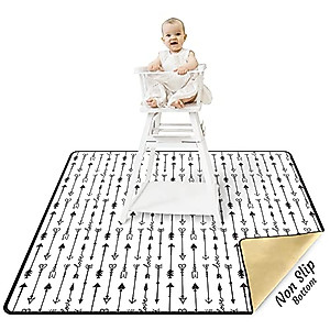 Splat Mat , Waterproof High Chair Mat , High Chair Mat for Floor , Splash Mat for Under Highchair , Mat for Under High Chair , High Chair Floor Mat , Highchair Splash Mat