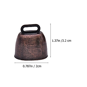 SEWACC 12 pcs Cow Horse Farm Animal Bell Cow Bell Sheep Bells Sheep Grazing Copper