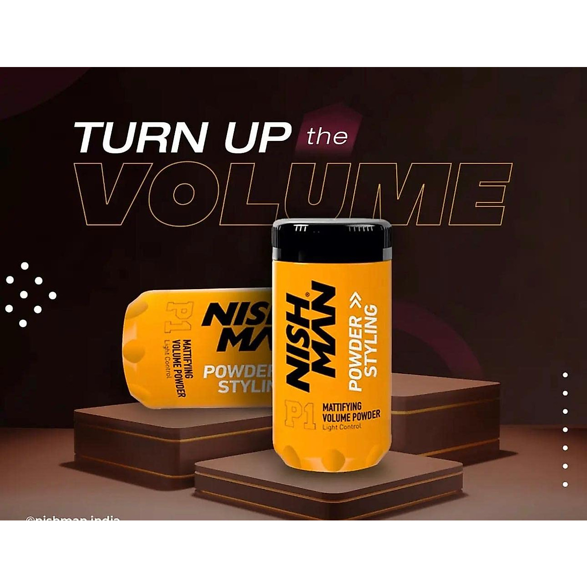 nishman Hair Styling Series (P1 Hair Styling Powder Wax, 20gr)