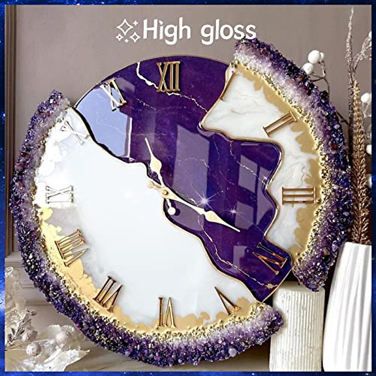 Bsrezn Clear Epoxy Resin 24OZ, Crystal Clear Hard Casting Resin and Hardener Apoxy Resina Epoxica Transparente 2 Part Resin Art Supplies for Jewelry Making Molds Crafts -Anti Yellowing-Fewer Bubbles