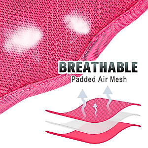 BARKBAY No Pull Dog Harness Large Step in Reflective Dog Harness with Front Clip and Easy Control Handle for Walking Training Running with ID tag Pocket(Pink,L)