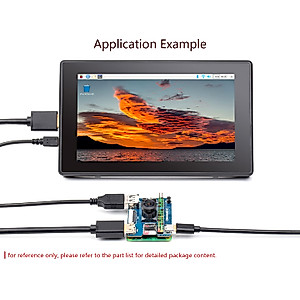 Nano Base Board (C) for Compute Module 4, Same Size as CM4, with Multiple Peripheral Interfaces Onboard 8MP Camera Module with 160°FOV