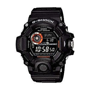 Casio Men's GW-9400BJ-1JF G-Shock Master of G Rangeman Digital Solar Black Carbon Fiber Insert Watch