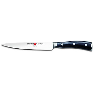 Wusthof Classic Ikon 6-inch Utility Knife Stainless & Black