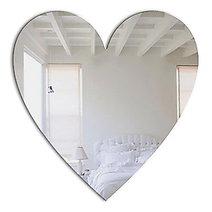 Mungai Mirrors 0131 Heart Acrylic Mirror, 60cm, 60 cm
