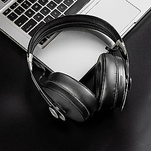 SOULWIT Protein Leather Earpads Replacement for Sennheiser Momentum 3 Wireless Noise Cancelling Over/Around-Ear Headphones, Ear Pads Cushions with Soft Noise Isolation Memory Foam